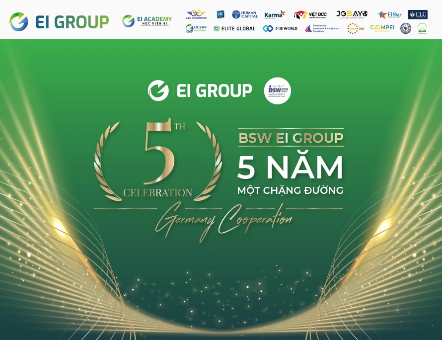 Thư mời tham dự Lễ kỷ niệm 5 năm thành lập EI Group - Tập đoàn giáo dục EI - EI Group